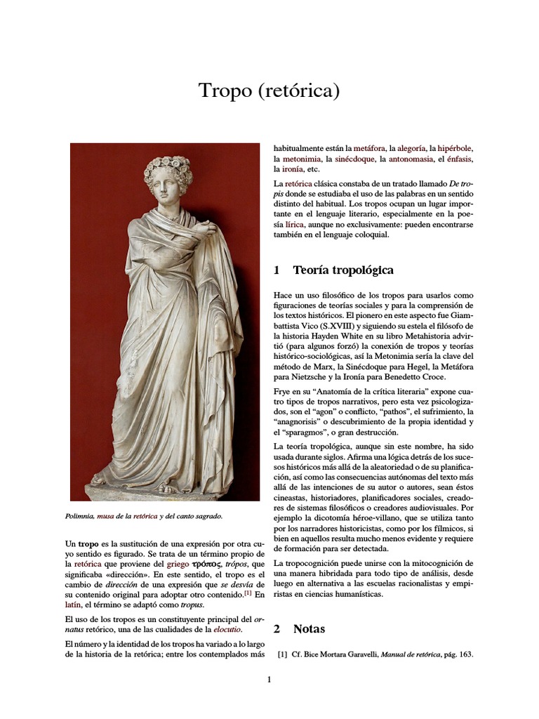 Tropo (Retórica) | PDF | Figuras del lenguaje | Persuasión