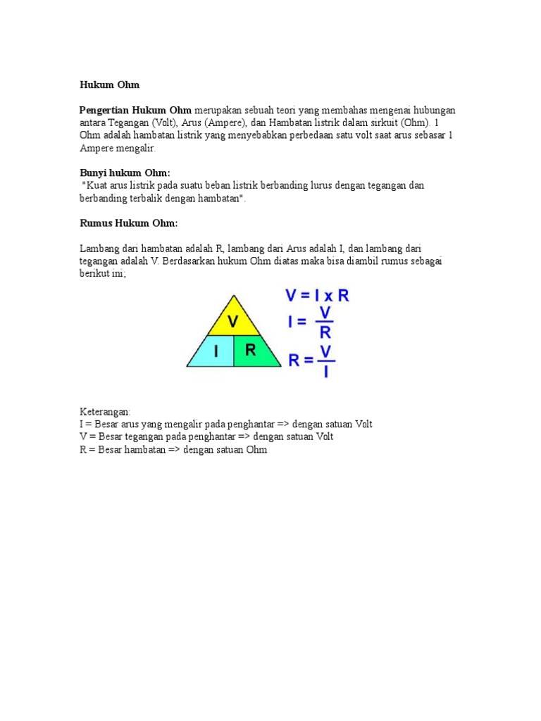 Hukum Ohm | PDF