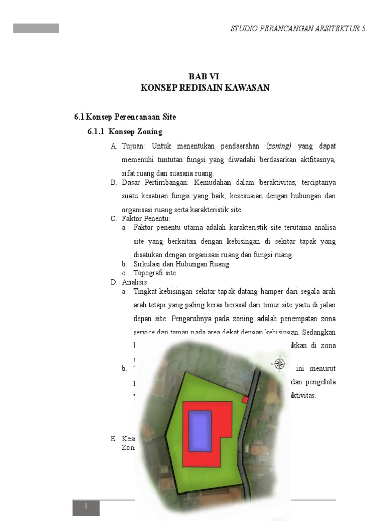 Konsep Zoning dan Massa Bangunan | PDF
