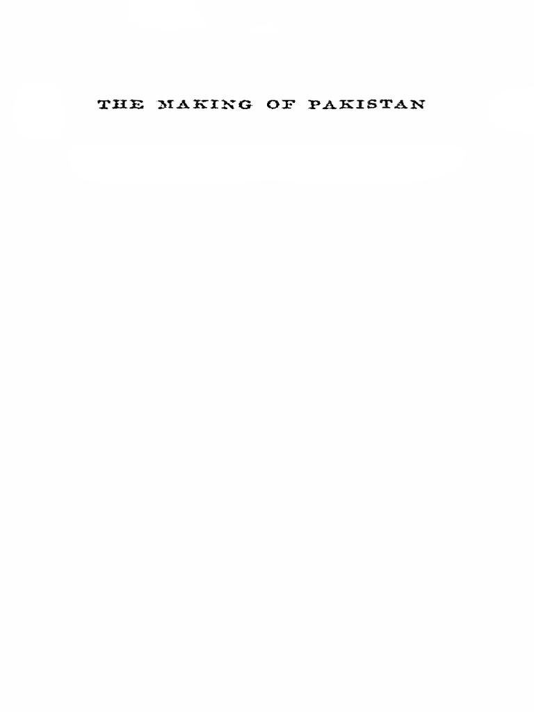 The Making of Pakistan | PDF | Partition Of India | Bengal