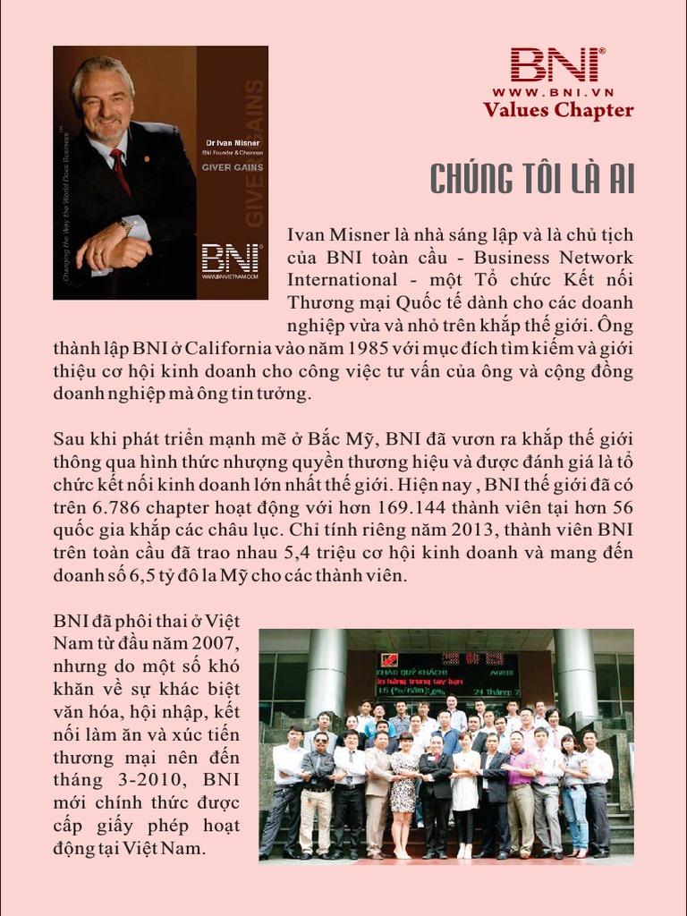 Bni Values Chapter Hà N I | PDF | Teaching Methods & Materials ...