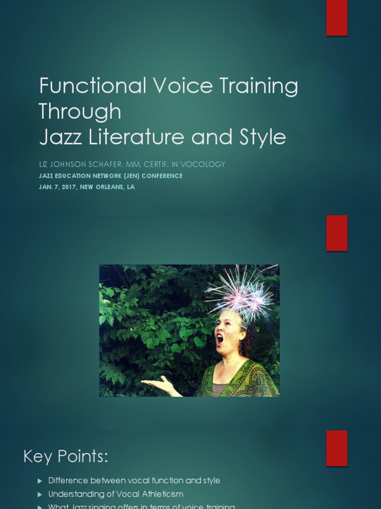 Functional Voice Training in Jazz | PDF | Vocal Pedagogy | Singing