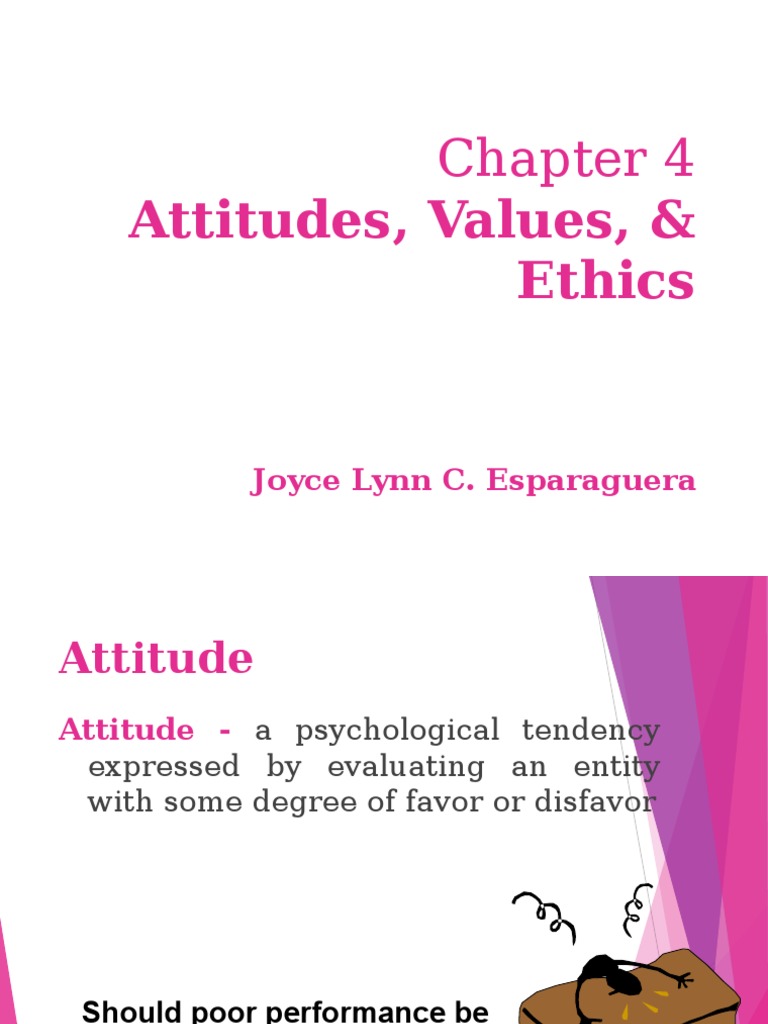 Attitudes, Values, and Ethics | PDF | Attitude (Psychology) | Value (Ethics)