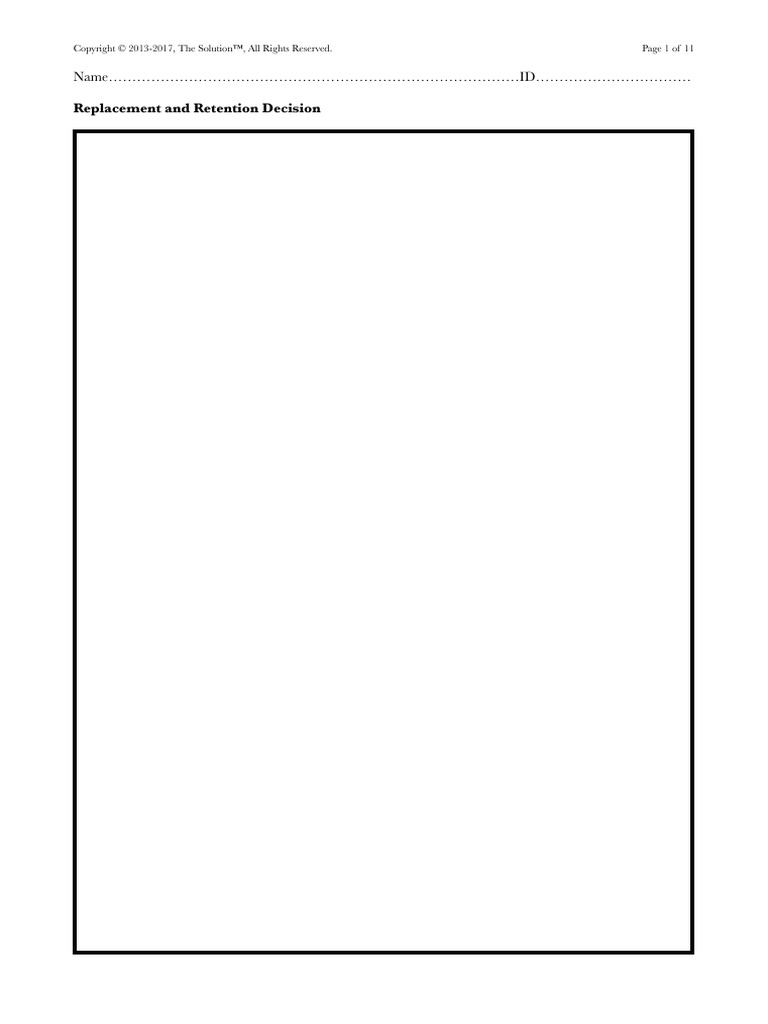 En Econ - Replacement and Retention Decision | PDF | Pound Sterling | Economies