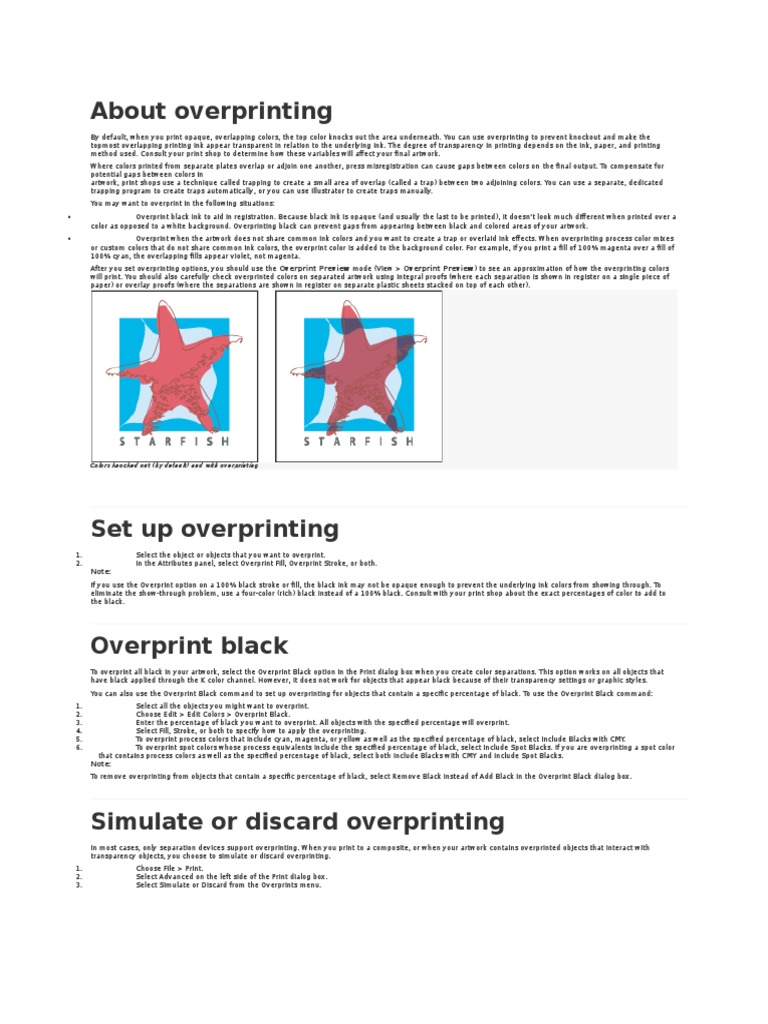 About Overprinting: Colors Knocked Out (By Default) and With ...