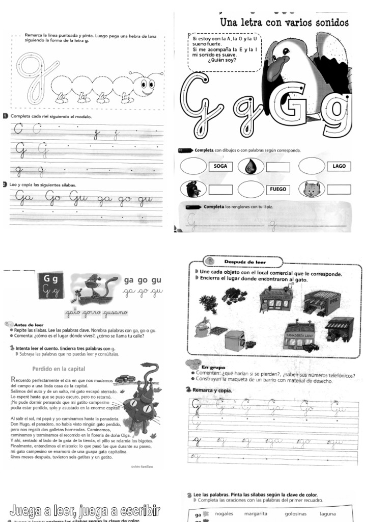 Lenguaje-Letra Ga Ge Gi Go Gu | PDF