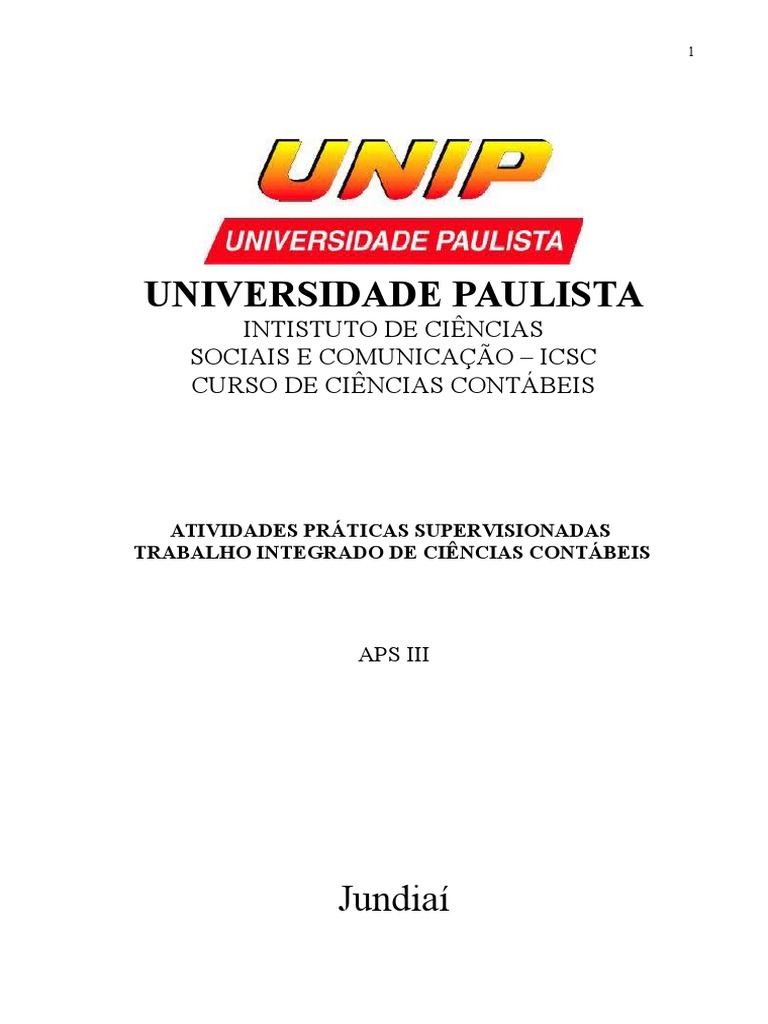 Aps 3º Semestre Unip 01062013 Feito | PDF | Impostos | Lucro (economia)