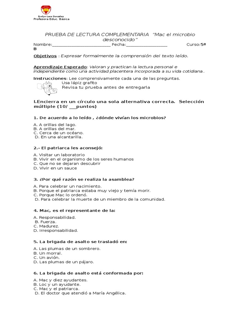 PRUEBA Mac El Microbio DEA OK | PDF | Maestros