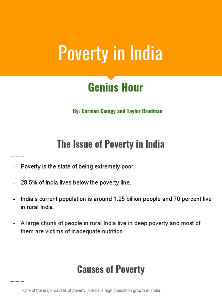 Poverty in India | PDF