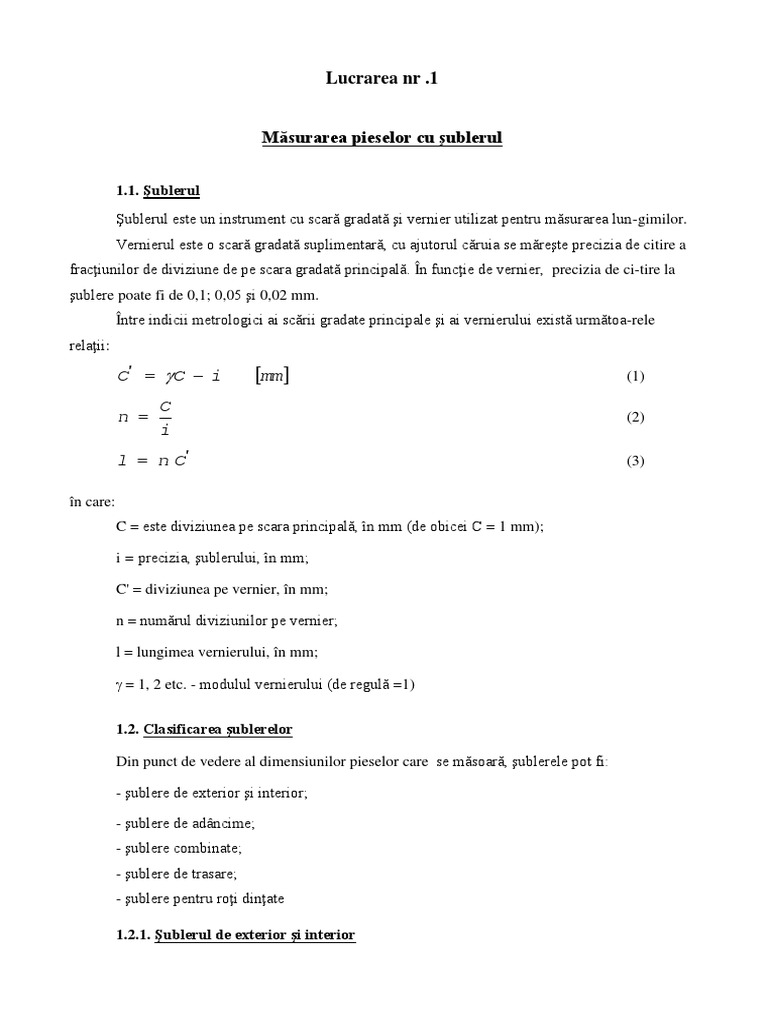 Tolerante Si Control Dimensional - Laborator - Pater PDF | PDF
