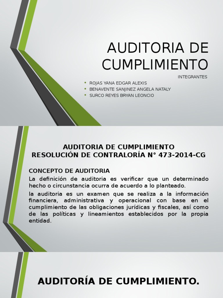 Auditoria de Cumplimiento.. | PDF | Auditoría | Planificación
