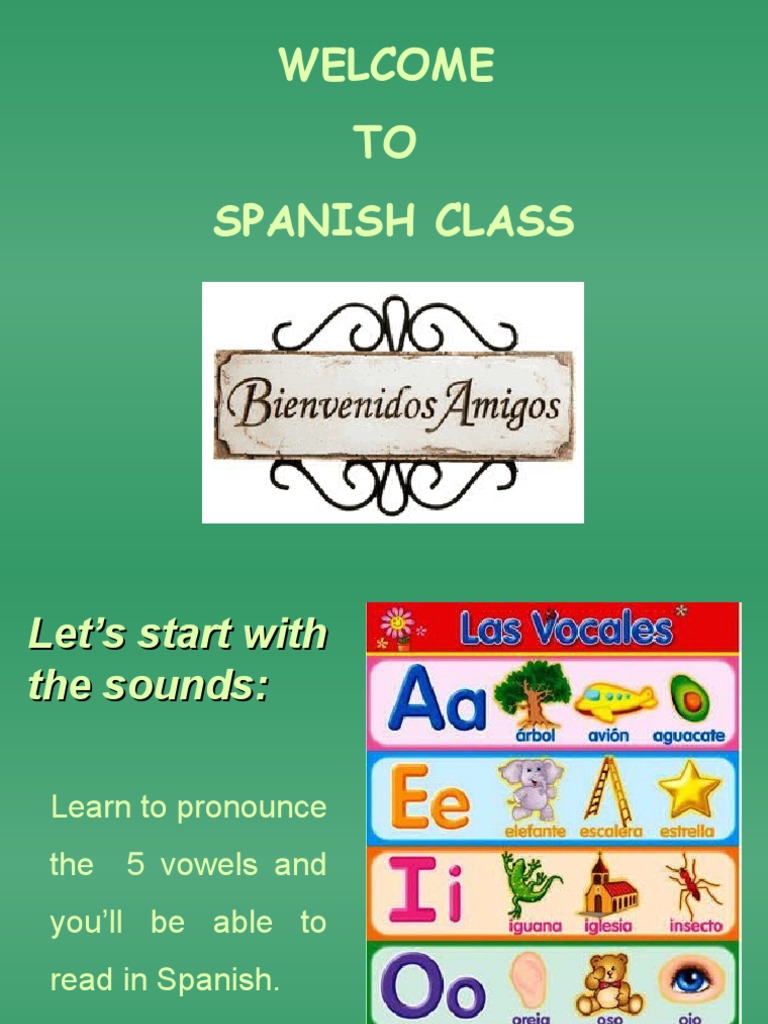 Welcome To Spanish Class | PDF | Grammatical Gender | Grammar