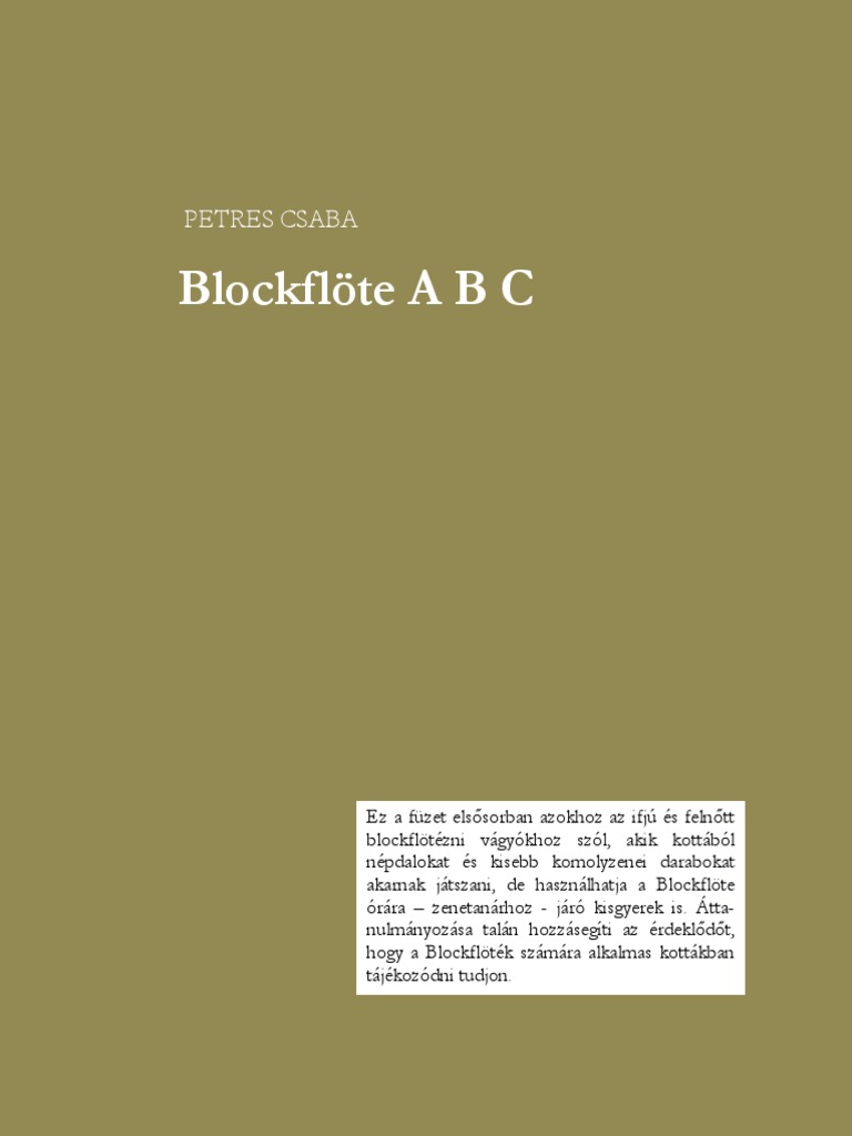 Blockflote ABC PDF | PDF