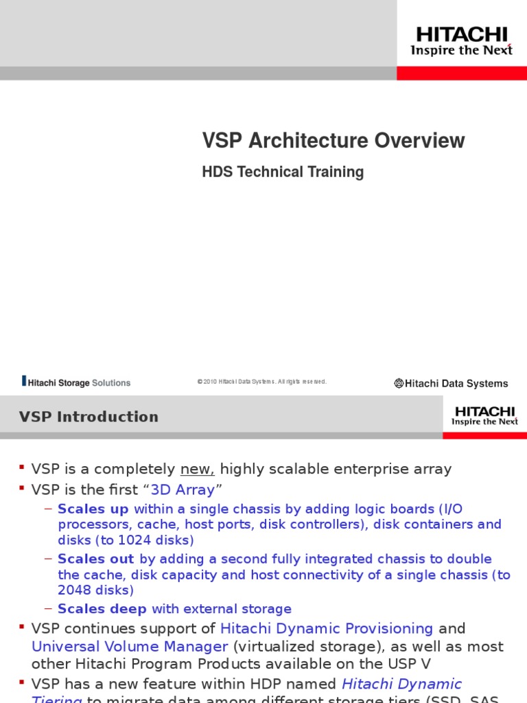 VSP Architecture Overview V2 2 | PDF | Solid State Drive | Cpu Cache