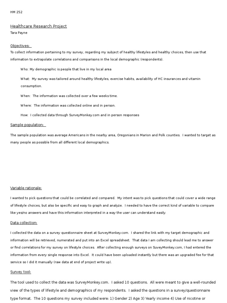 field study plan | Survey Methodology | Questionnaire