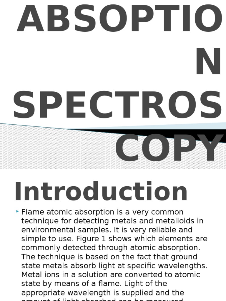 Flame Atomic Absoption Spectroscopy (Faas) | PDF | Atomic Absorption ...