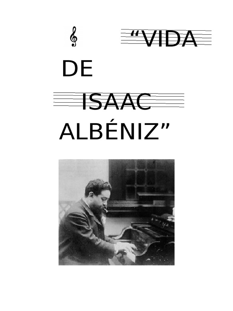 Biografía de Isaac Albéniz | PDF | Piano | Música clásica