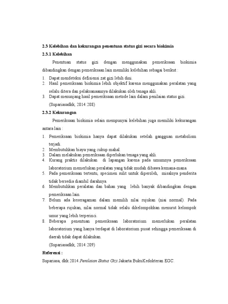2.3 Kelebihan Dan Kekurangan PSG Biokimia | PDF | Kesehatan Holistik