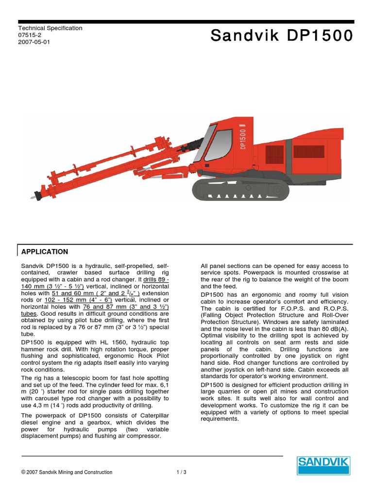DP1500 2 PDF | PDF | Drilling Rig | Drilling