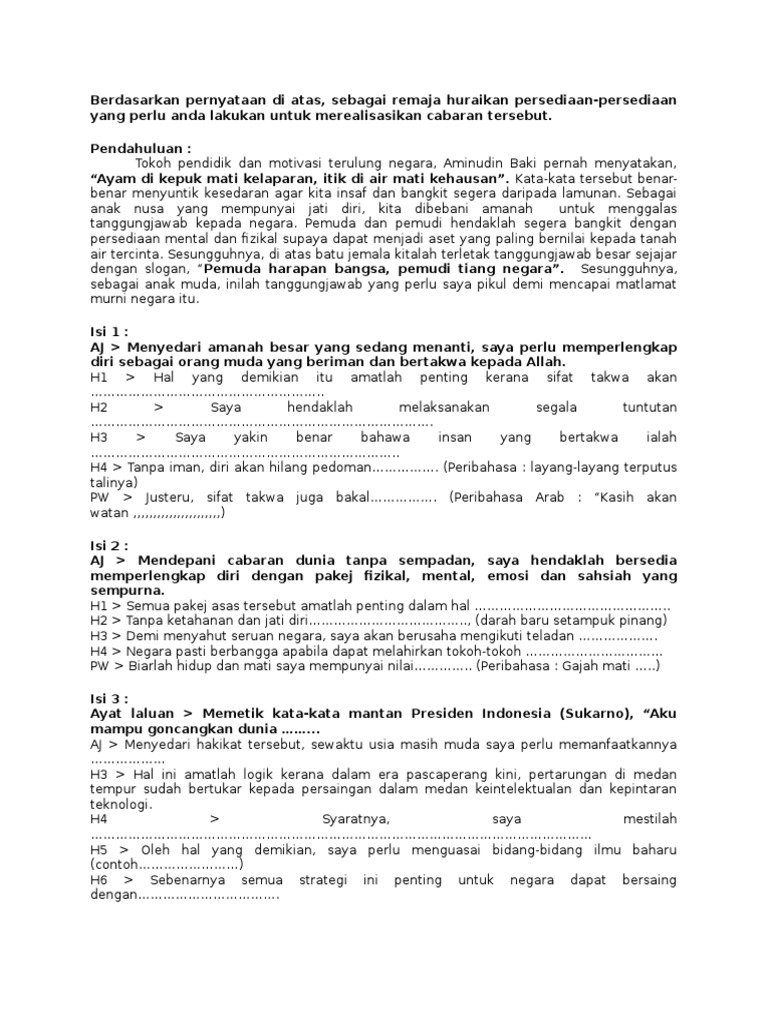 Latihan Karagan Pelajar Mai | PDF