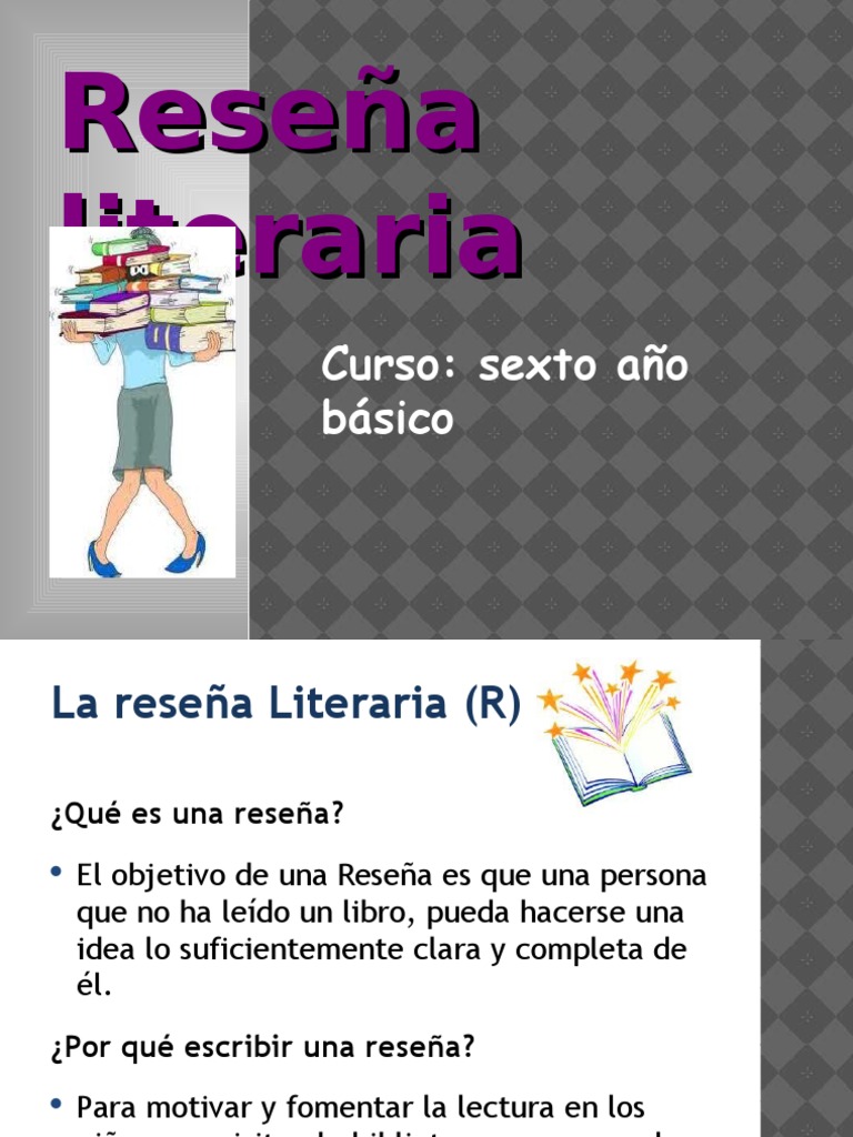4 Reseña literaria.ppt | Ficción y literatura