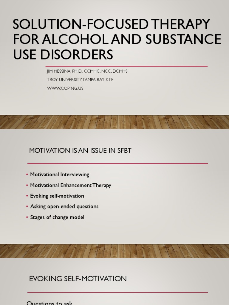 Applying Solution-Focused Brief Therapy and the Stages of Change Model ...