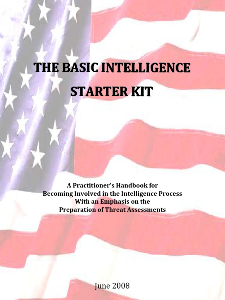 Basic Intelligence Starter Kit | PDF | United States Department Of ...