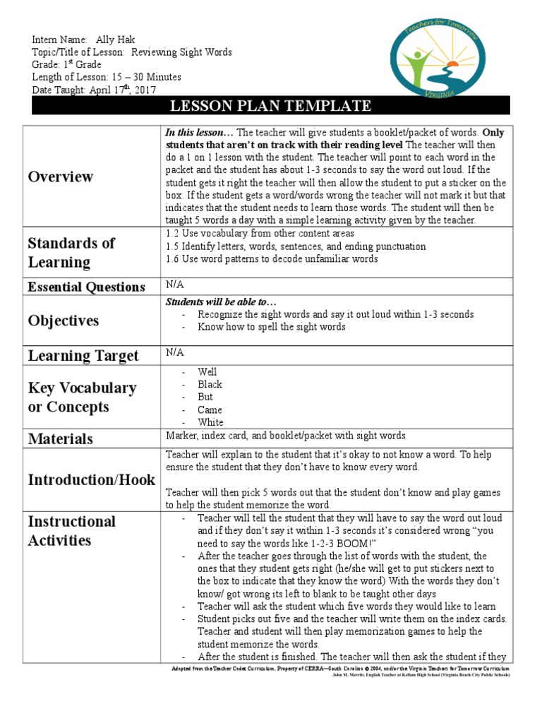 Lesson Plan Template: Essential Questions | PDF | Lesson Plan ...