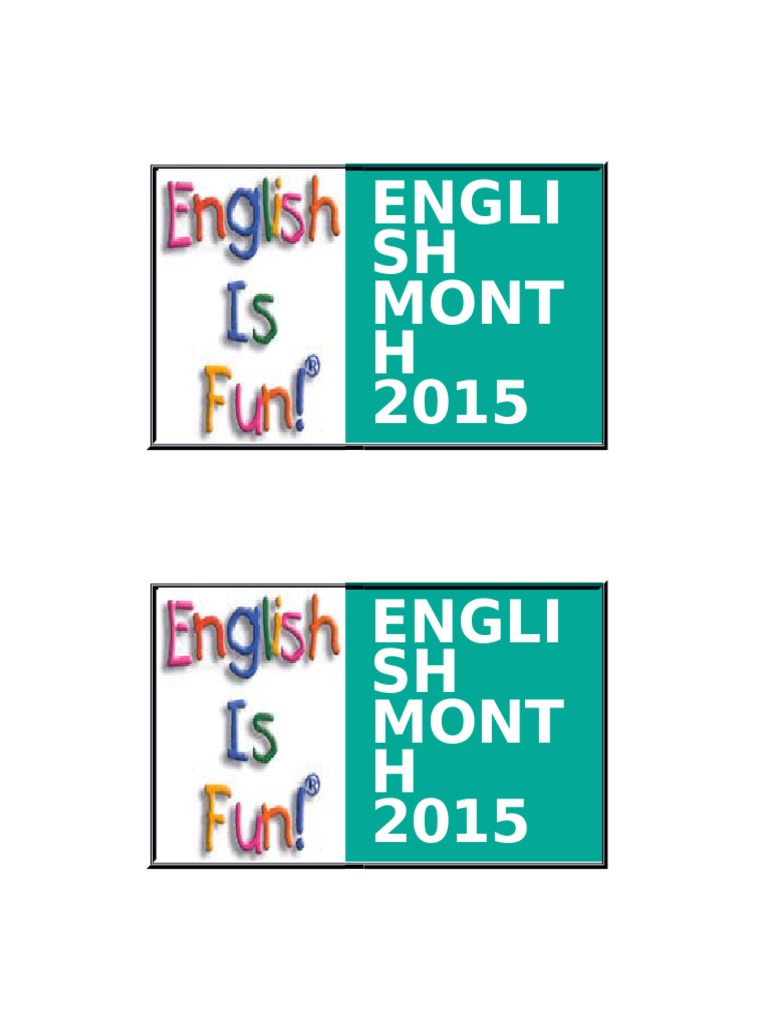 English Month 2015 | PDF