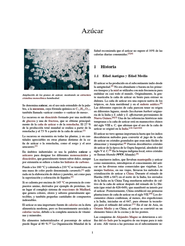 Azúcar | PDF | Azúcar | Dieta y nutrición