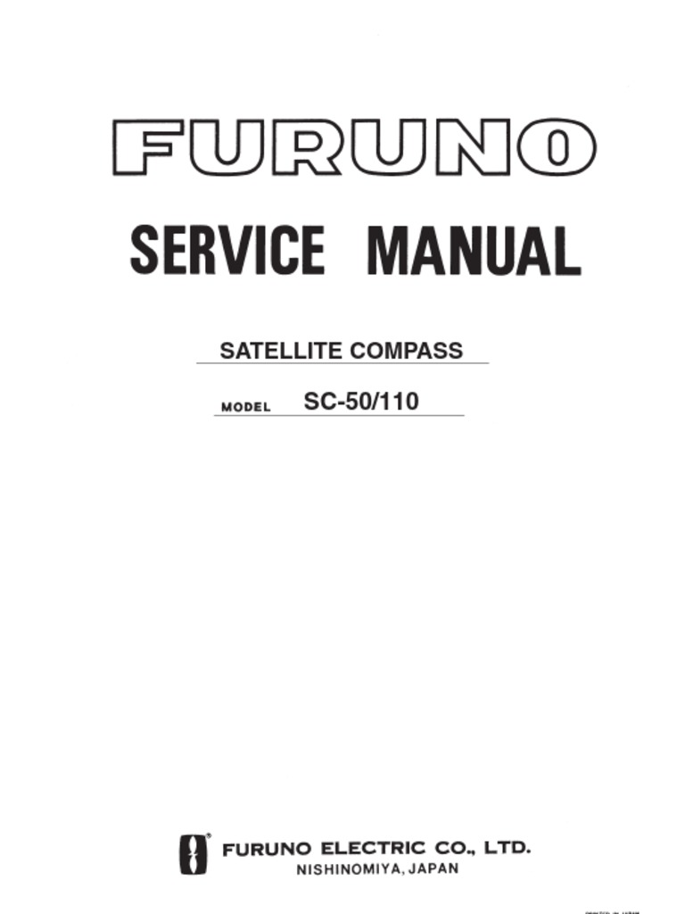 SATELITE COMPASS-Furuno-SC-50-110 PDF | PDF | Global Positioning System ...