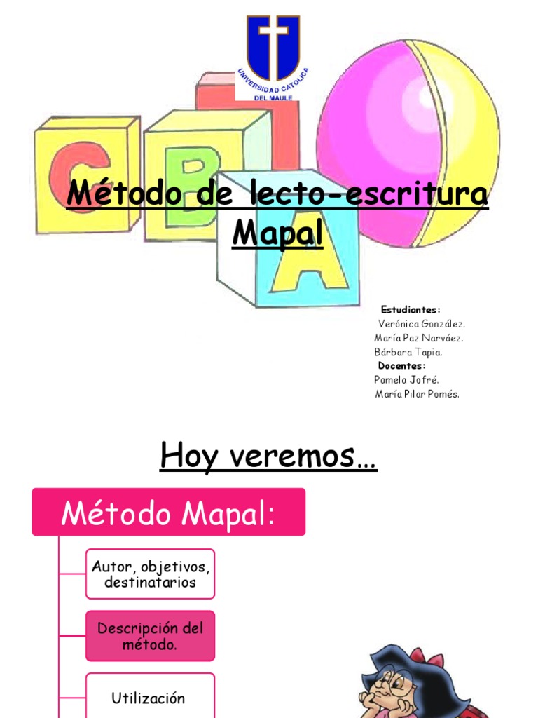 Método de Lecto-Escritura Mapal | PDF | Palabra | Sílaba