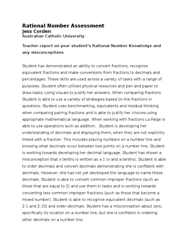 Rational Number Interview | PDF | Language Arts & Discipline | Teaching ...