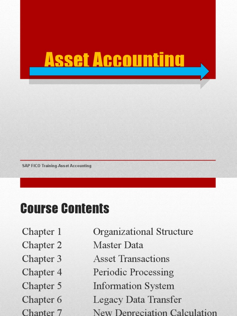 SAP Asset Accounting Training | PDF | Depreciation | Mergers And ...