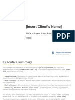 ERP Project Status Report-Template | PDF | Risk | Business