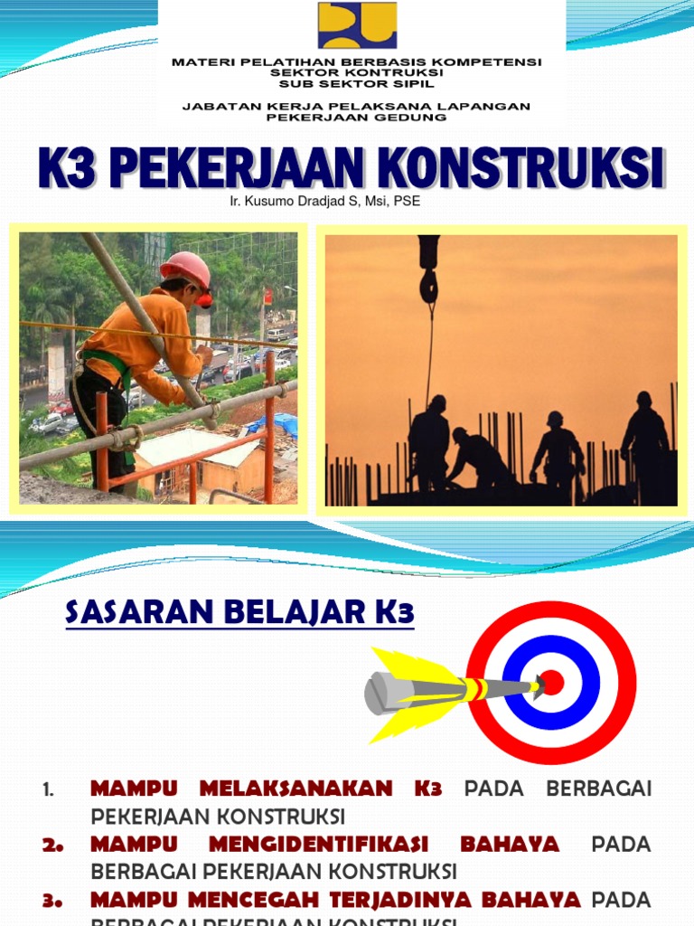 01 Handout Keselamatan Dan Kesehatan Kerja Dan Lingkungan (K3-L) PDF | PDF