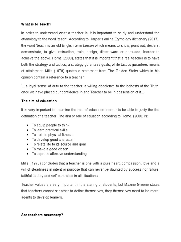 A Teacher | PDF | Accountability | Teachers