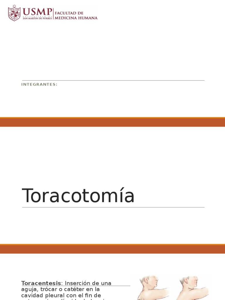 Toracotomia | PDF | Especialidades Medicas | Medicina CLINICA