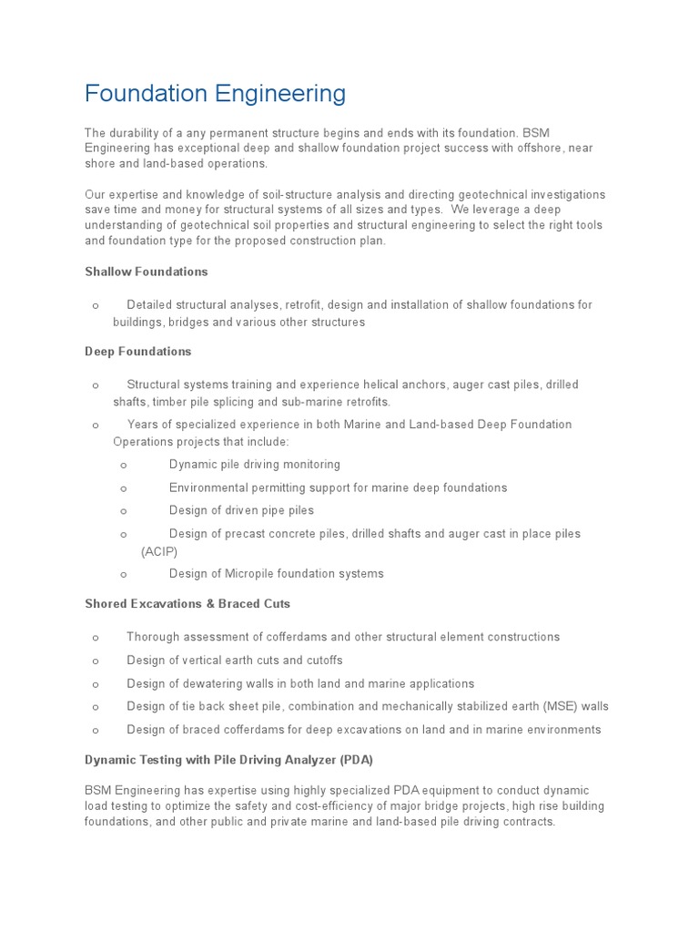 Foundation Engineering: Shallow Foundations | PDF | Deep Foundation | Geotechnical Engineering