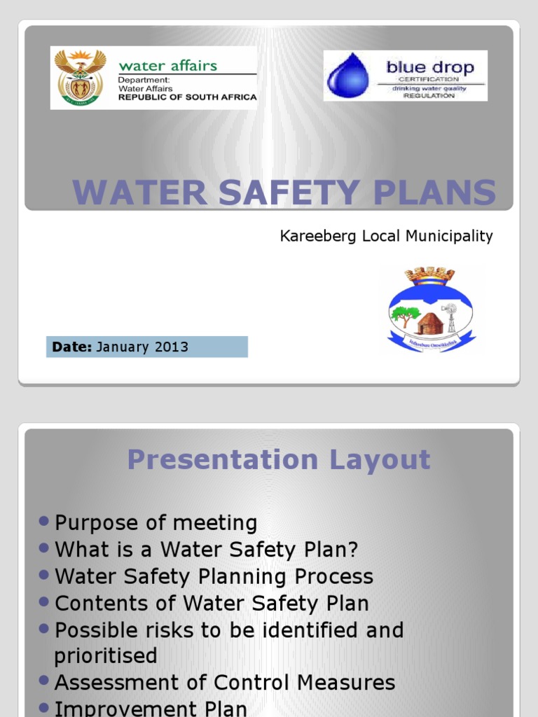 Water Safety Plans: Kareeberg Local Municipality | PDF | Water Quality ...