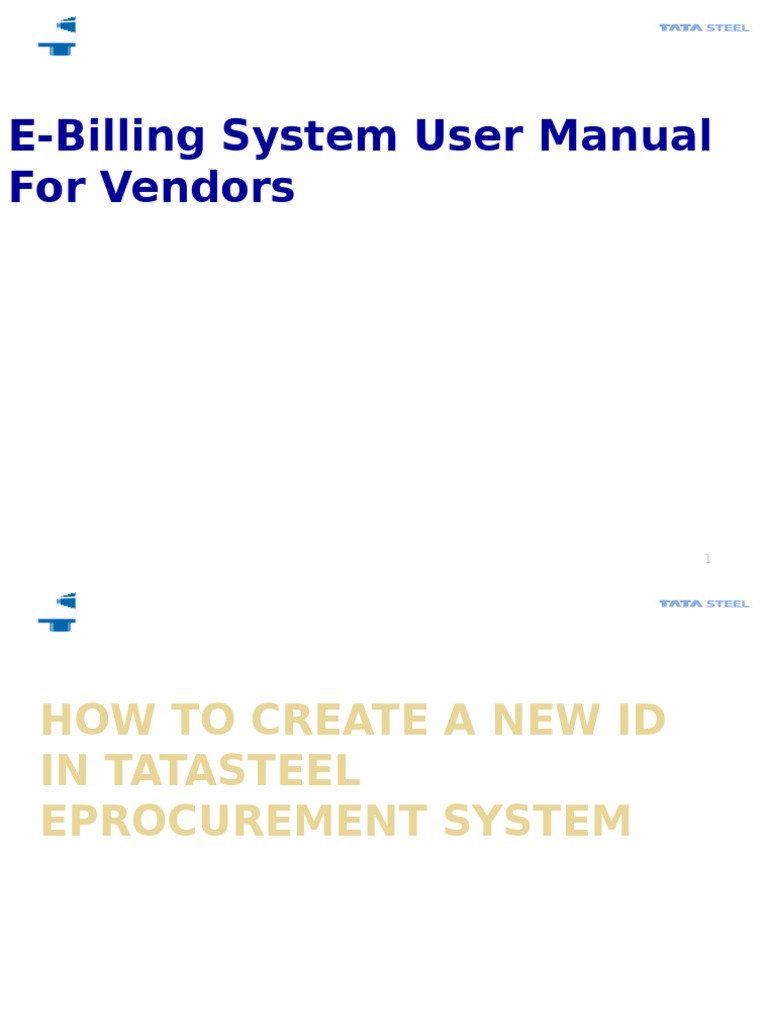 E Billing Vendor User Manual 161026 | PDF | Login | Software