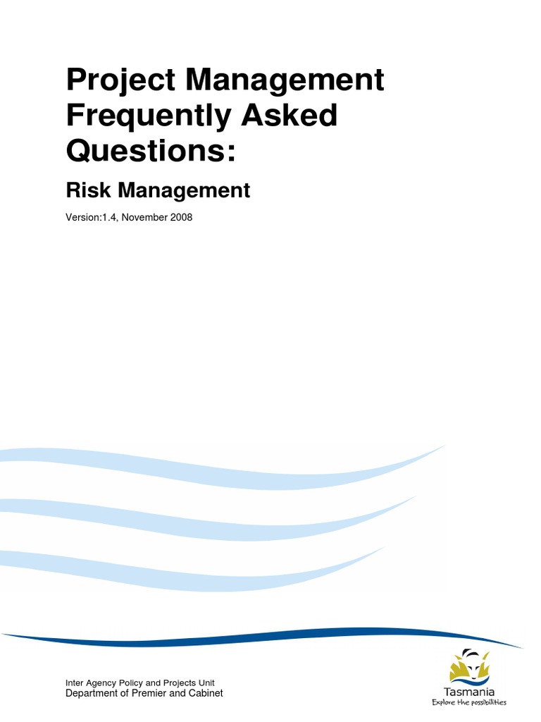Project Management Frequently Asked Questions | PDF | Risk Management ...