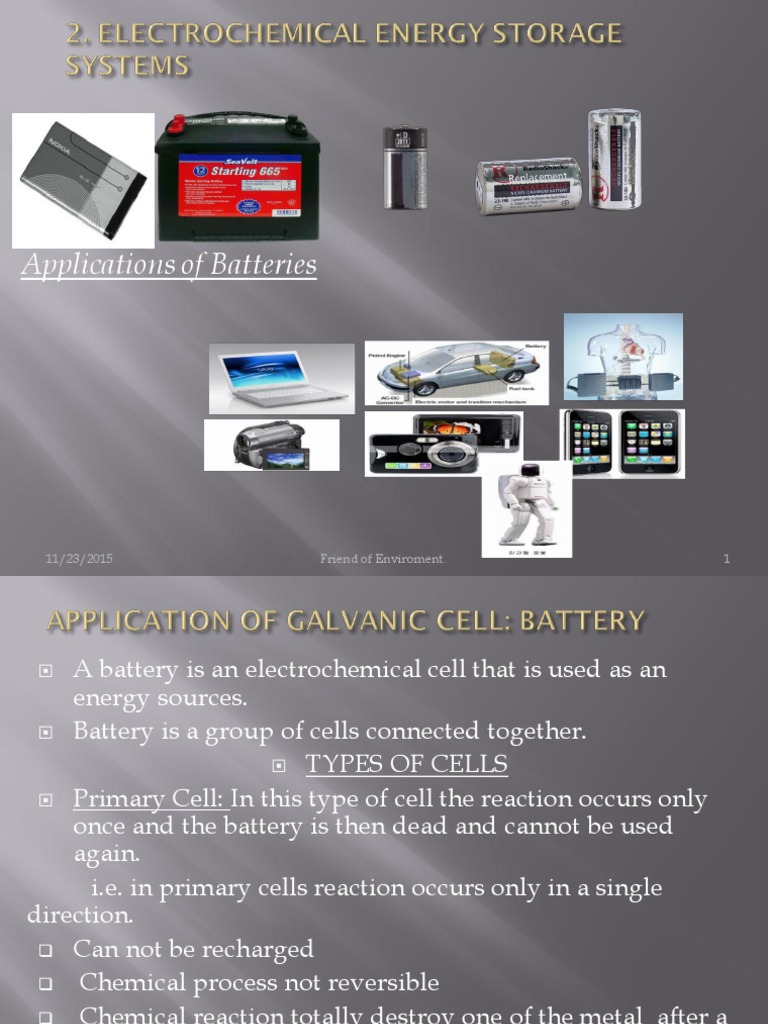 Electrochemical Energy Storage Systems Edited | PDF | Battery ...