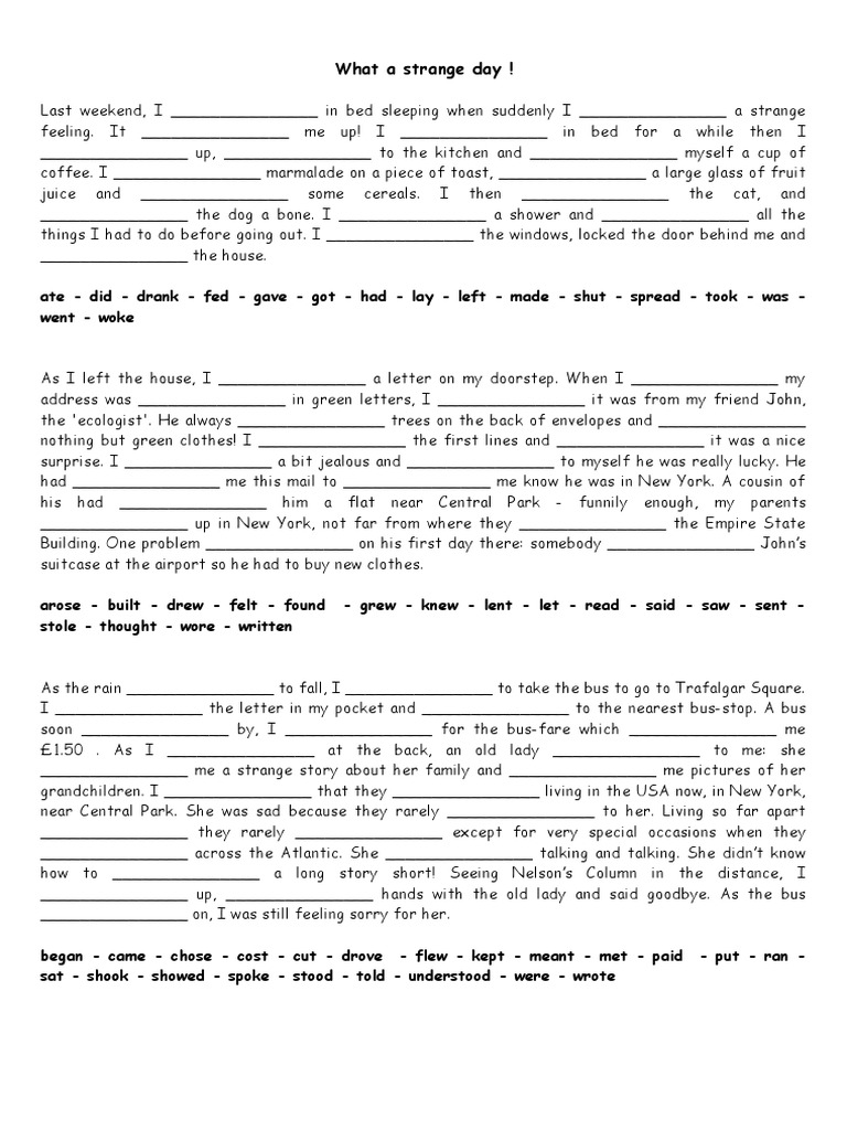 What A Strange Day | PDF