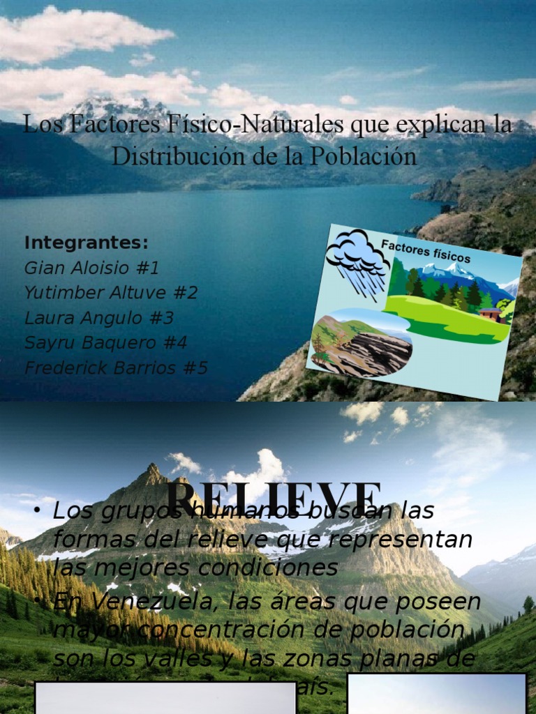 Los Factores Físico-Naturales Que Explican La Distribución de | PDF