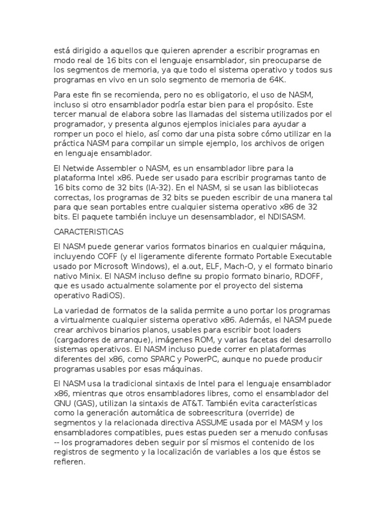 Guia de MikeOS | Descargar gratis PDF | Ingeniería Informática ...