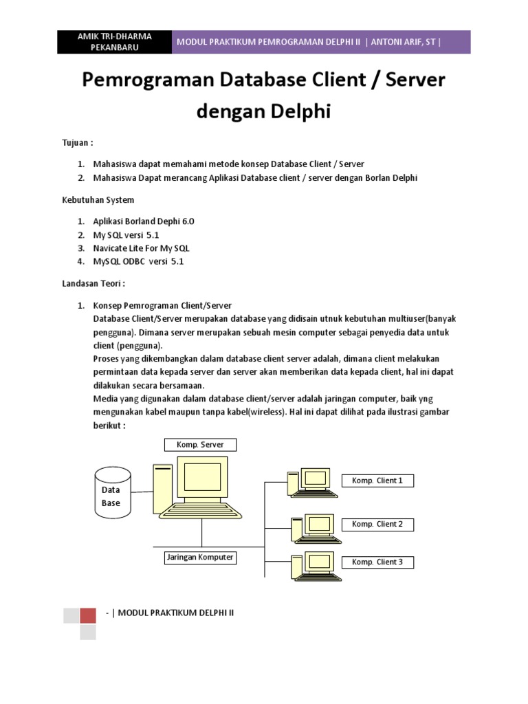 Modul Praktikum Delphi II | PDF