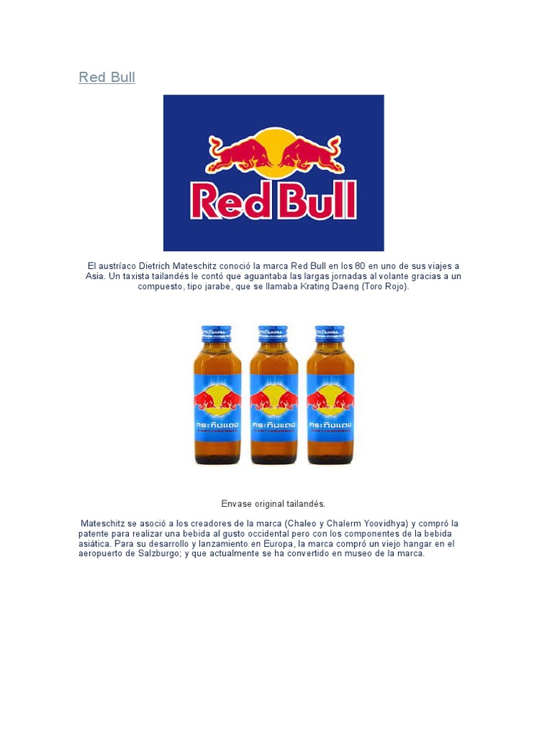 Historia y Estrategia de Red Bull | PDF | Formula Uno | Marca