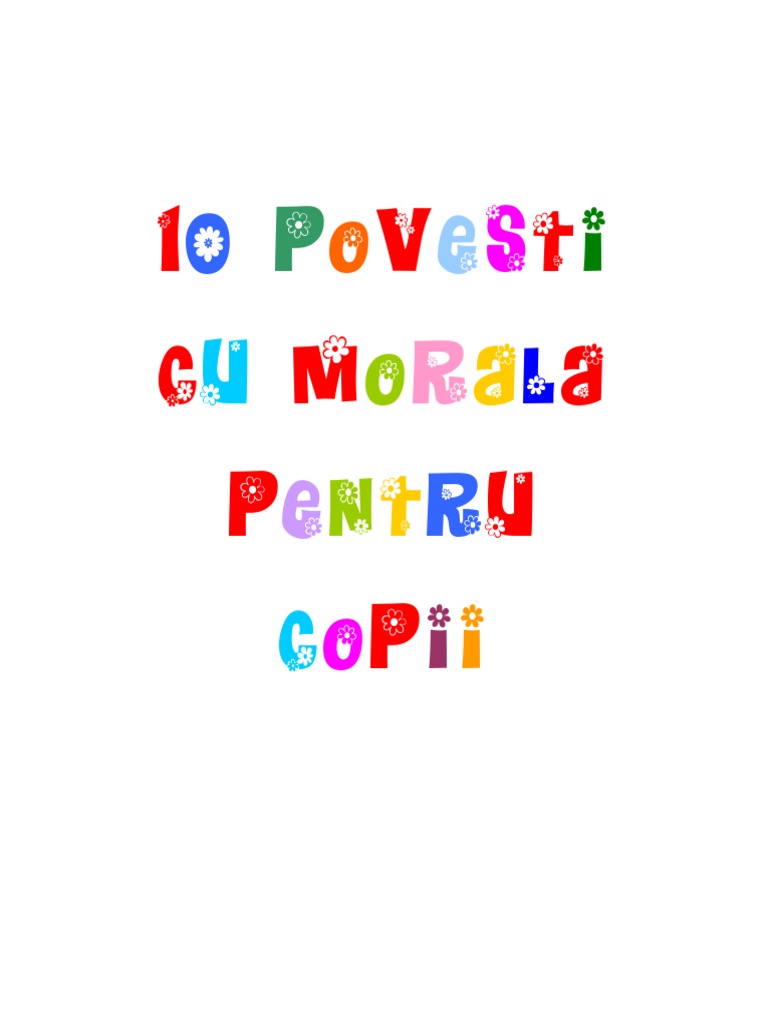 10 Povesti Cu Morala PDF | PDF