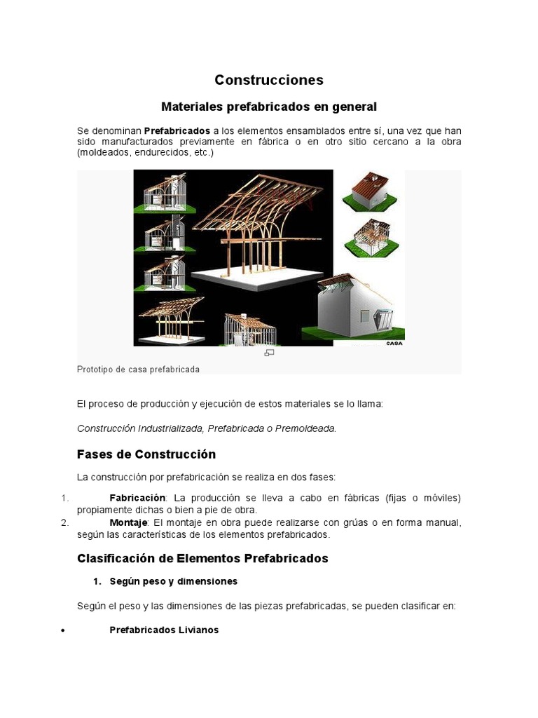 Materiales Prefabricados | PDF | Fundación (Ingeniería) | Hormigón